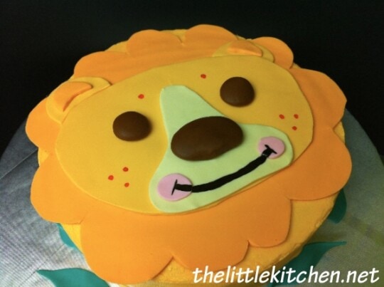 A Lion Birthday Cake - The Little Kitchen