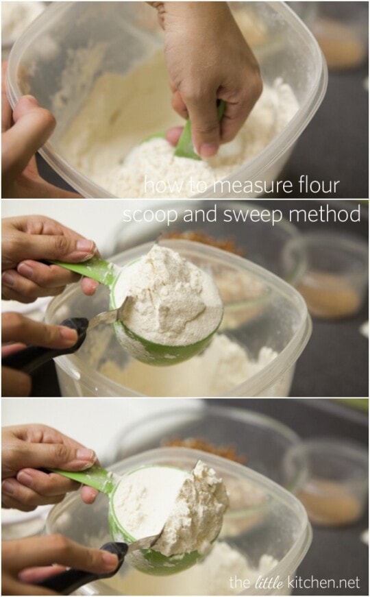 How to measure flour