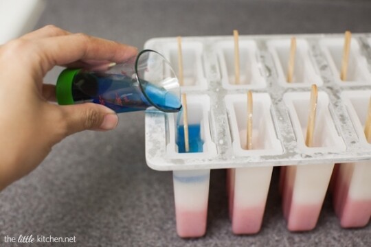 Red, White & Blue Popsicles! - The Little Kitchen
