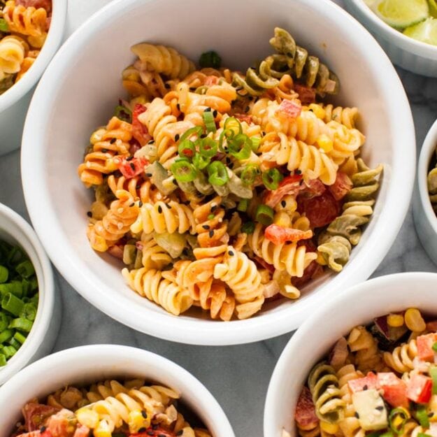 Sriracha Ranch Pasta Salad - The Little Kitchen